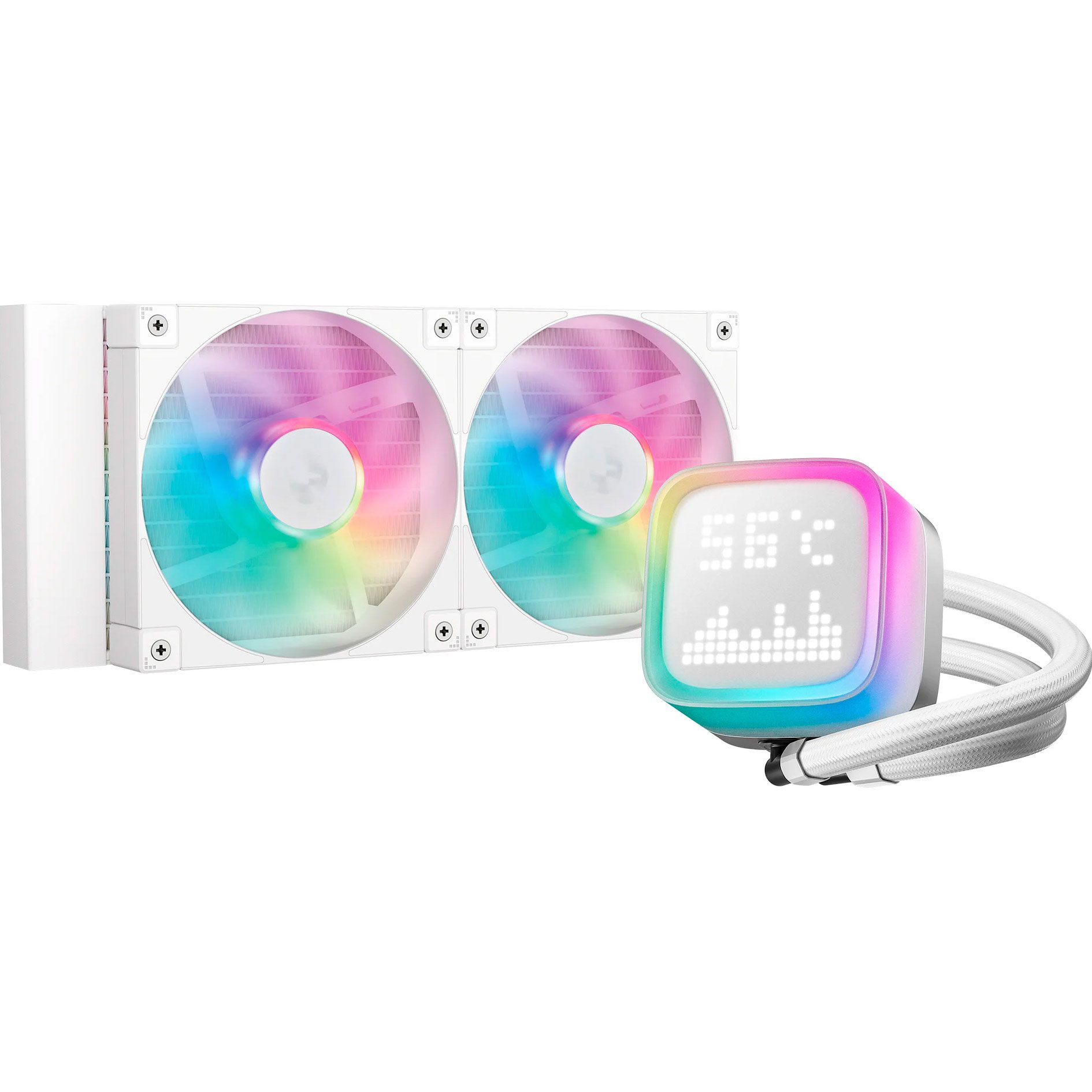 Система водяного охолодження Deepcool LP240 ARGB White (R-LP240-WHMSMC ...